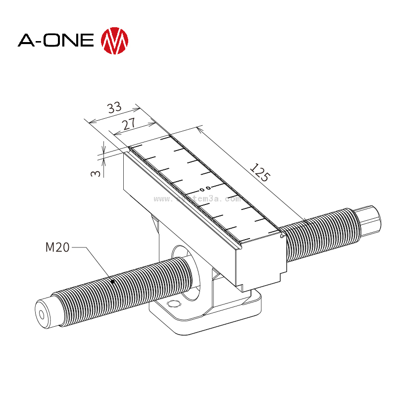 Center jaw (with screw rod) 3A_110197 - Buy Vise, self centering vise ...