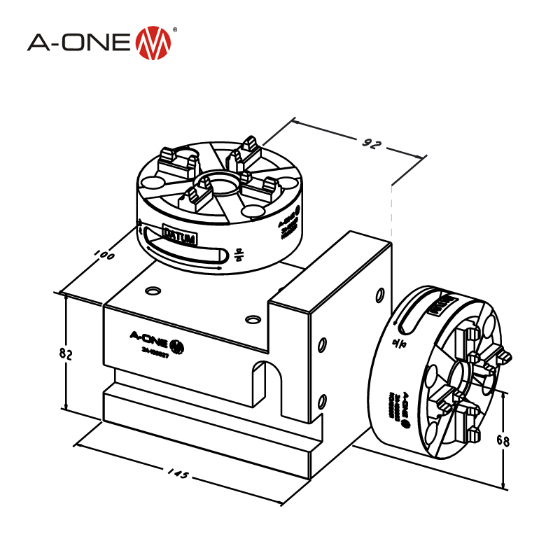 Square block for manual chuck 3A-100027 - Buy rapid holding system, 4 ...
